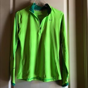 Nike | Tops | Nike Drifit Bright Green Top | Poshmark